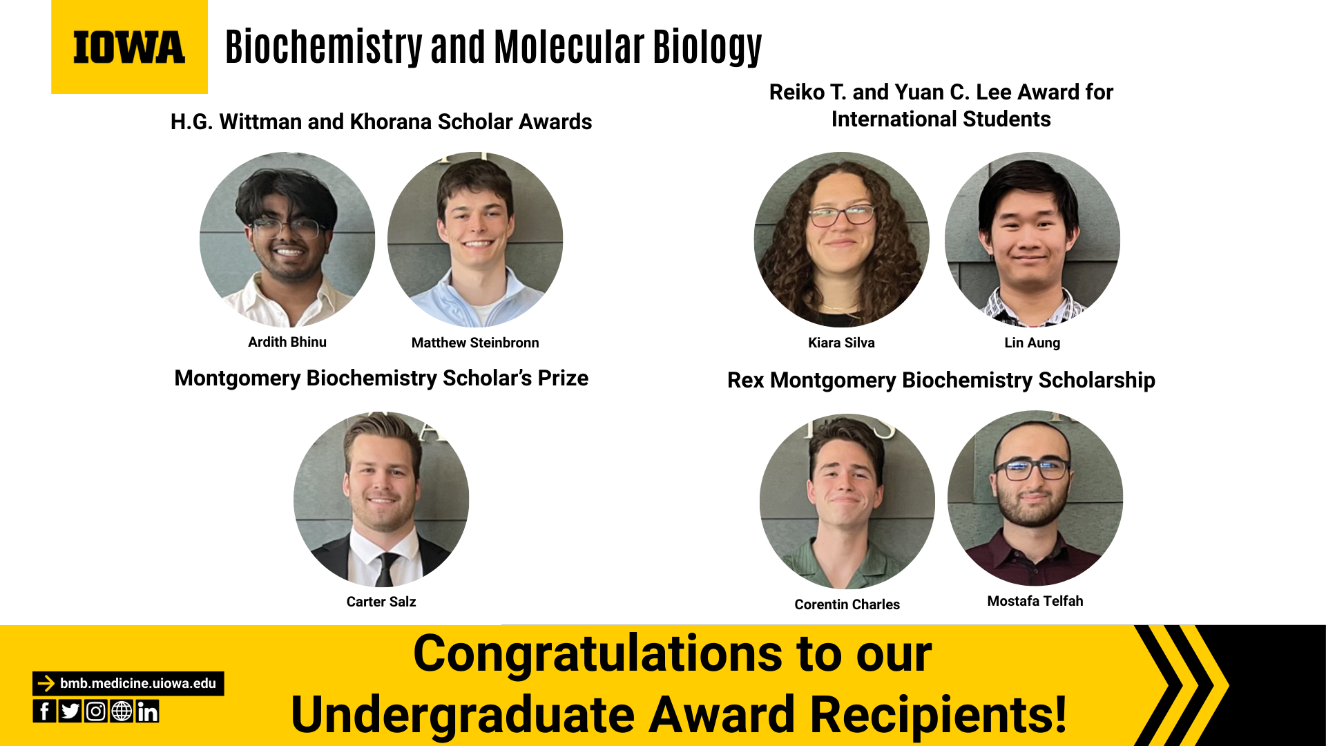 BMB Undergraduate Students Receive Awards at the 2025 Lata Symposium | Department of ...